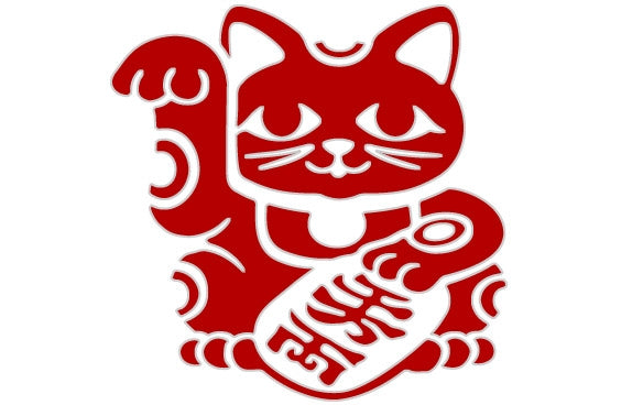 Inbloom Stickers | Lucky Cat Car Sticker