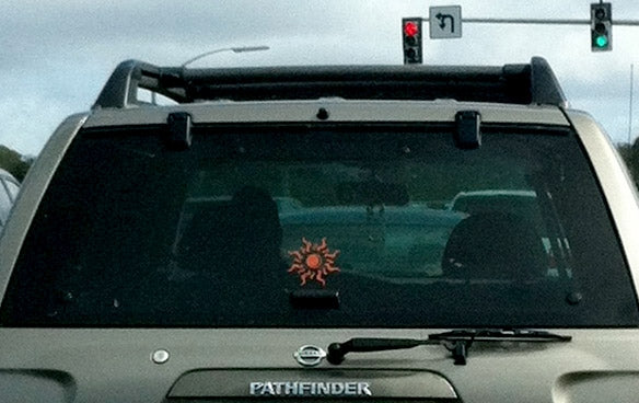 Inbloom Stickers | Sun Car Sticker