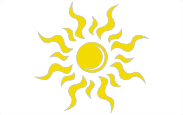 Inbloom Stickers | Sun Car Sticker