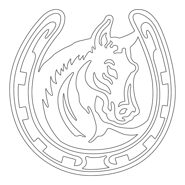 Inbloom Stickers | Horse with Horseshoe Sticker Horseshoe Sticker