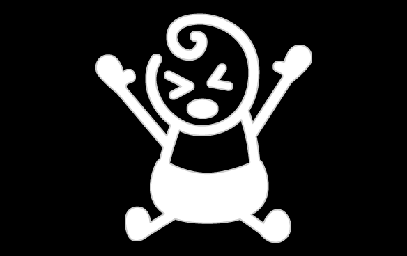 Inbloom Stickers | Crying Baby Sticker Car Sticker