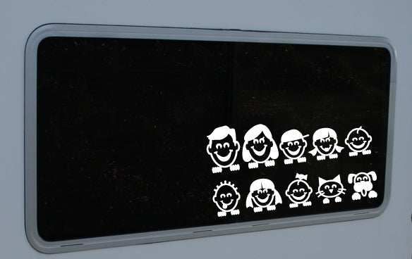 Inbloom Stickers | Face Family Pack Car Sticker